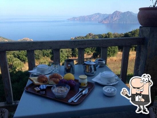 Menu at Les Roches Rouges restaurant, Piana