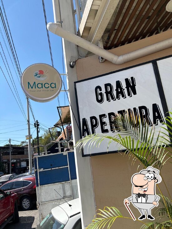 Menu at Maca Poke and fresh bar, Cuernavaca