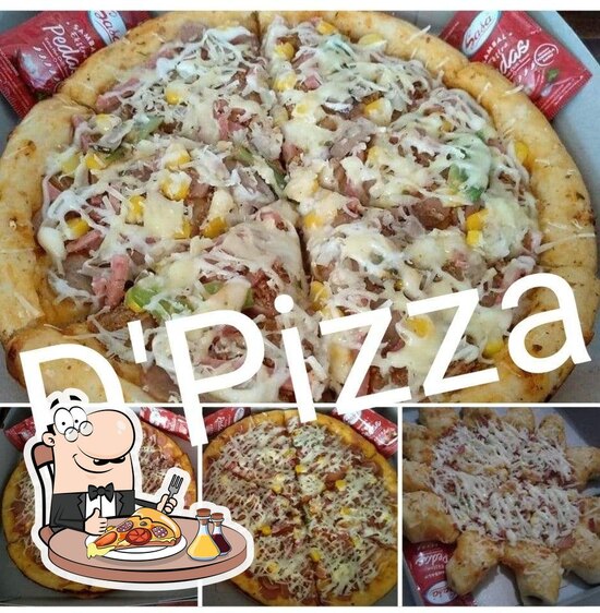 Menu at DPizza restaurant, Semarang