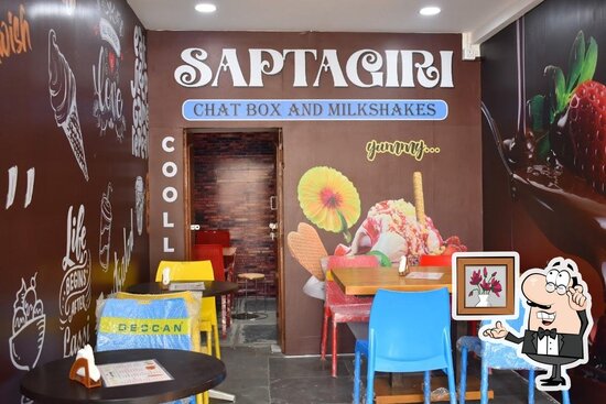 Menu at Sapthagiri chatbox and milkshake, Siruguppa