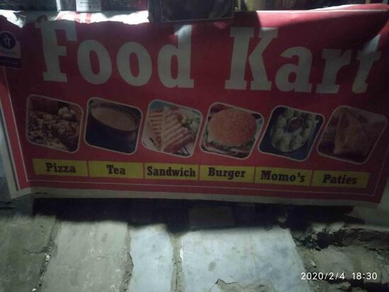Menu at Food Kart, Varanasi