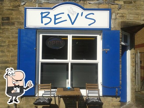 Menu at Bev's fast food, Dewsbury