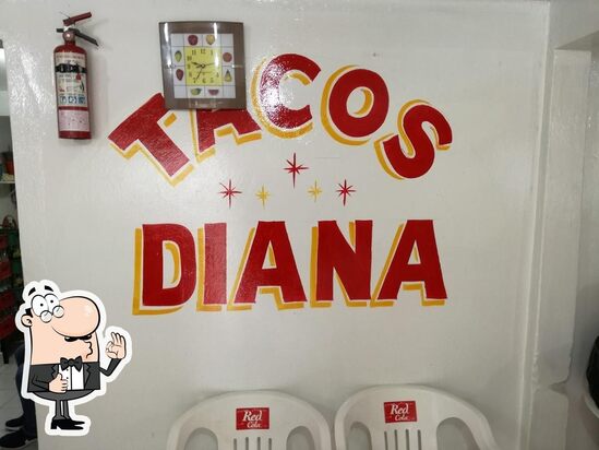 Menu at Tacos Diana restaurant, Toluca