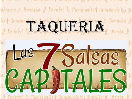 Carta del restaurante Las 7 salsas capitales, Ciudad López Mateos