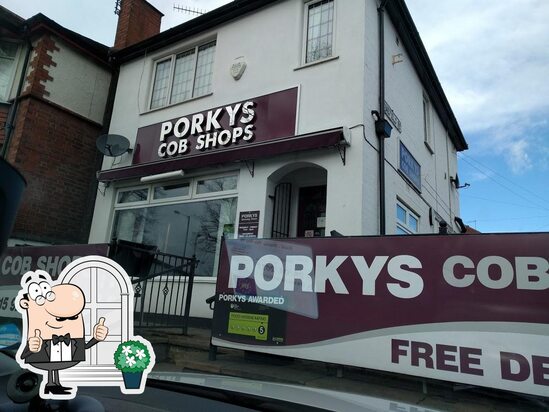 Menu at Porkys Cob Shops cafe, Nottingham