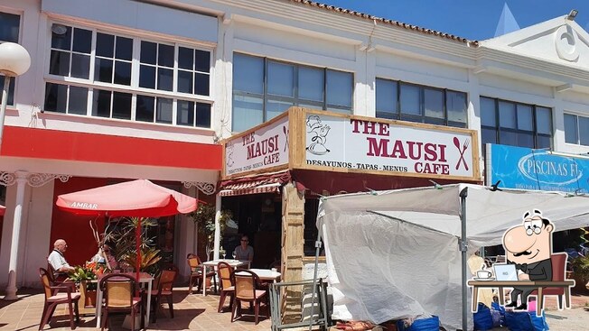 Menu at The Mausi Cafe, Sitio de Calahonda