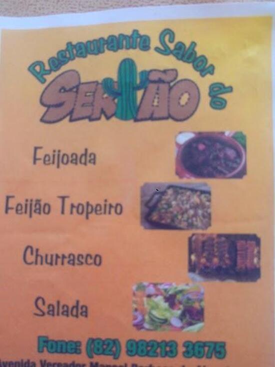 Menu em Restaurante Sabor Do Sertão, Brasil, 134
