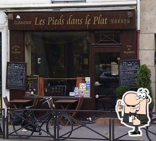 Menu au les pieds dans le plat restaurant, Paris