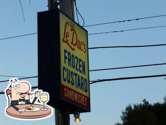 Menu at LeDuc's Frozen Custard restaurant, Wales, 240 W Summit Ave