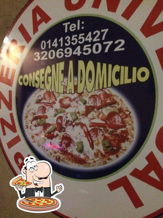 Menu at Universal pizzeria, Asti