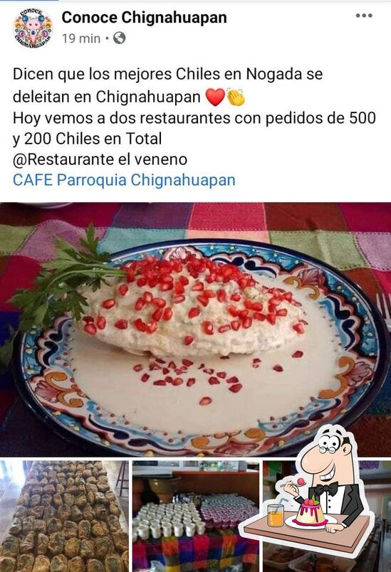 Carta de Restaurante El Veneno, Chignahuapan, Romero Vargas
