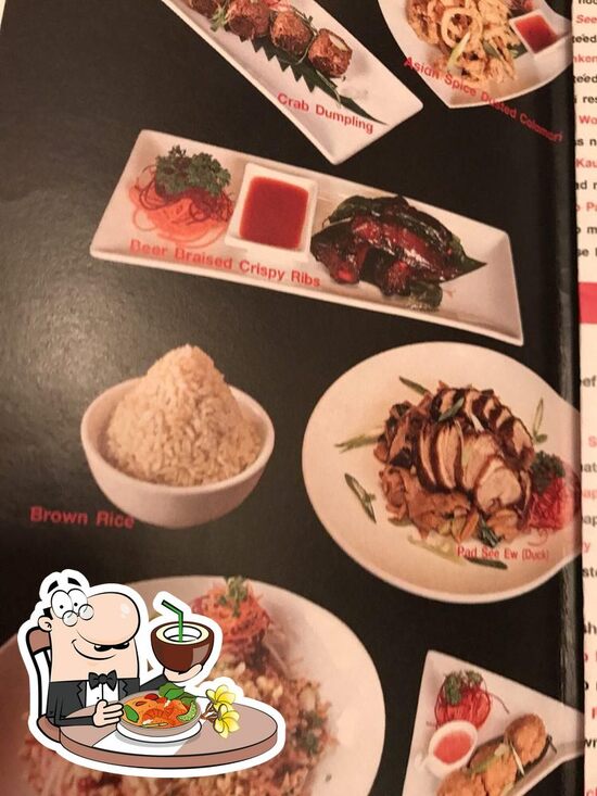 Menu at Golden Thai restaurant, New York City