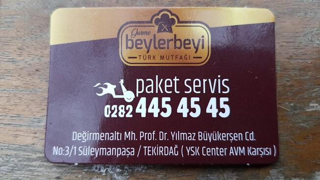 Gurme Beylerbeyi Türk Mutfağı, Tekirdağ - Speisekarte, Preise und ...