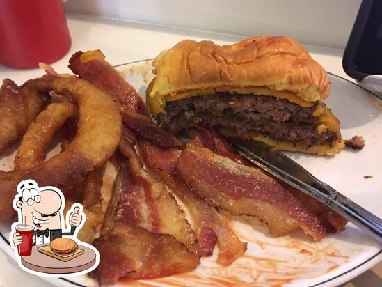 Menu at H-Burger restaurant, Houston