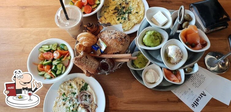 Menu at Arcaffe cafe, Kiryat Ono