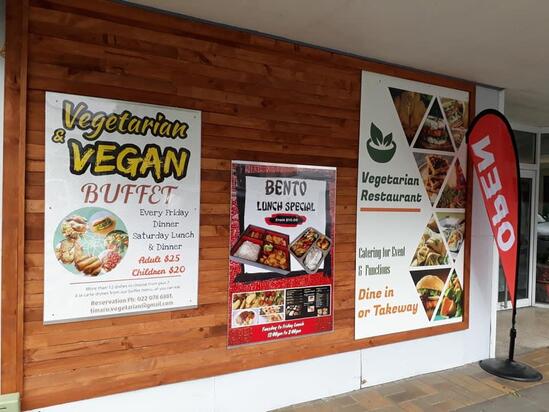 Menu at Four Leaf Clover Vegetarian Restaurant, Timaru