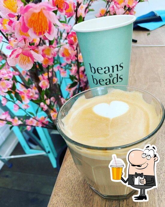 Menu at Beans & Beads cafe, Copenhagen