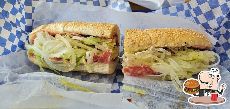 Menu at Hoagie Boyz restaurant, Winnipeg