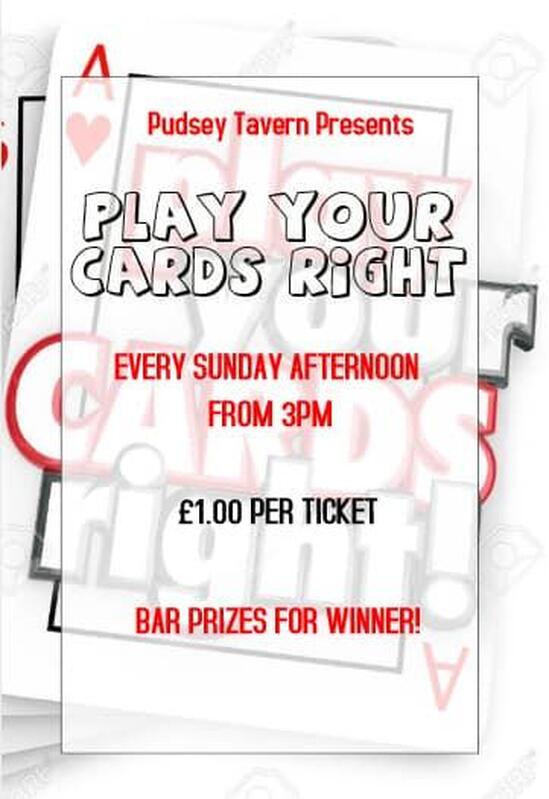 Menu at Pudsey Tavern pub & bar, Pudsey, 1a Lowtown