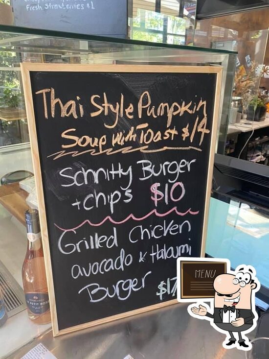 Menu at Hemingway cafe, Gwynneville