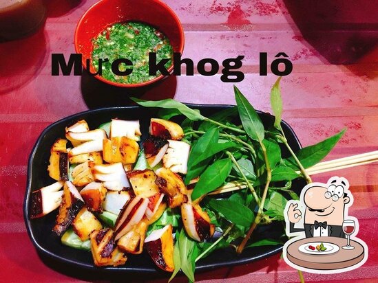 Menu at Mực Khổng Lồ Liên Lai restaurant, Ho Chi Minh City