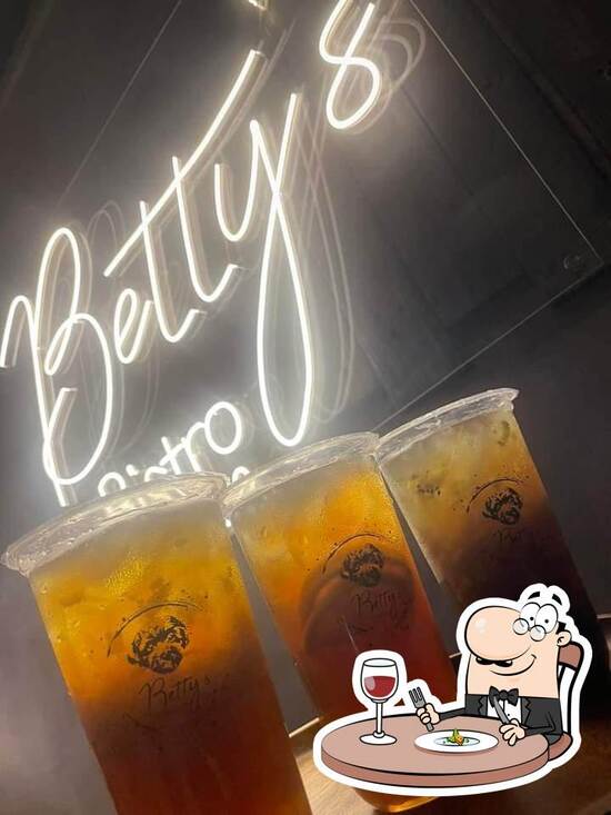 Menu at Betty’s Bistro restaurant, Manila