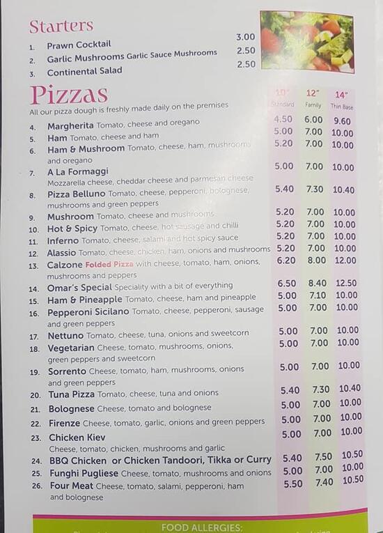 Menu at Mustafa's - Turkish Delight restaurant, Burnhope