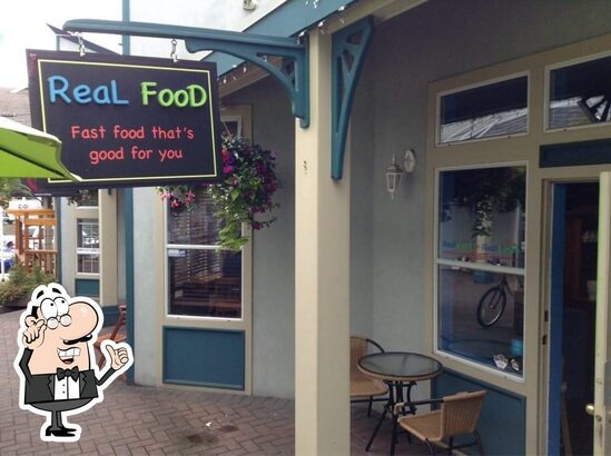 Menu at Real Food Cafe, Nanaimo