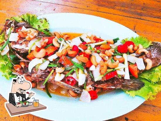 บ้านโกอู๊ดซีฟู้ด (อากาศดี รับรองความอร่อย), Pak Phanang Fangtawanok - Menú del restaurante ...