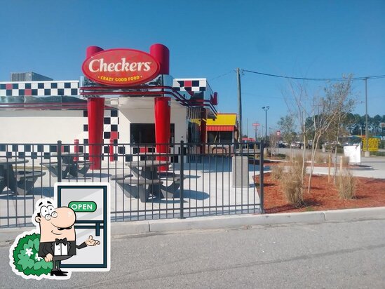 Menu at Checkers fast food, Goose Creek, Red Bank Rd