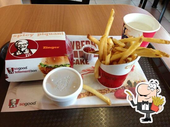 Menu at KFC fast food, Saskatoon, Idylwyld Dr N