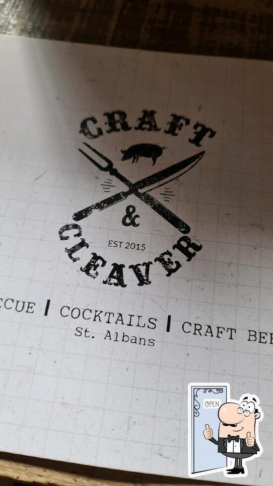 Menu at Craft & Cleaver restaurant, St Albans