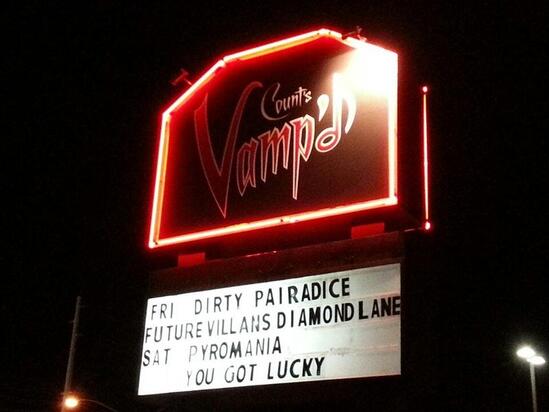 Menu at Count's Vamp'd Rock Bar & Grill, Las Vegas