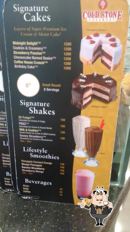 Cold Stone Creamery, Manila - Restaurant menu, prices and reviews