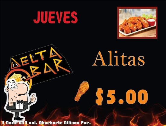 Carta de DELTA BAR, Atlixco