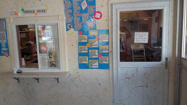 Menu at Corner Stop Ice Cream cafe, Saranac