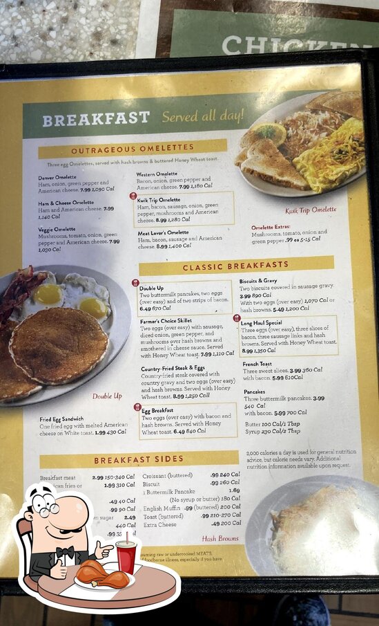 Menu at Hearty Platter Cafe - Kwik Trip, Caledonia