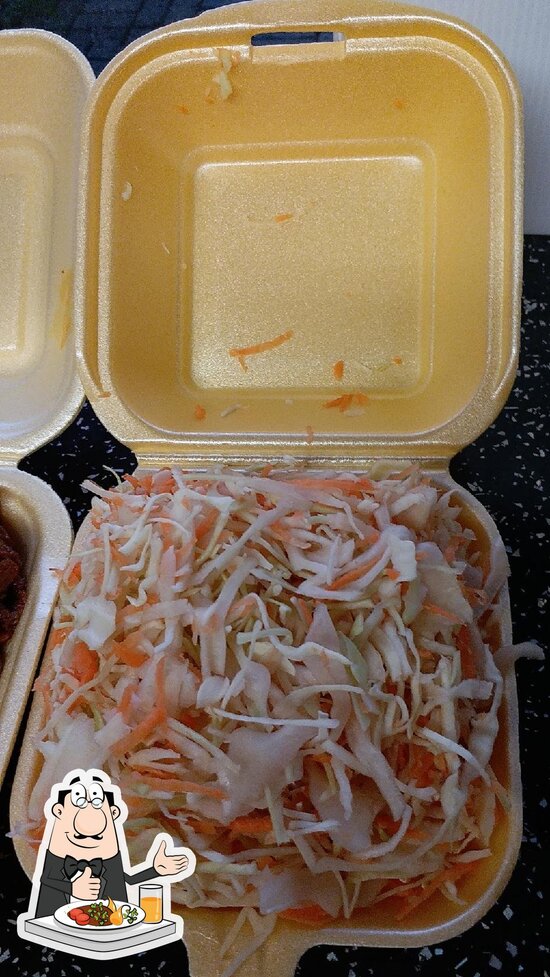 Menu at The Three Chefs fast food, Batley