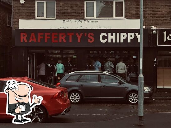 Menu at Rafferty's Chippy restaurant, Corby