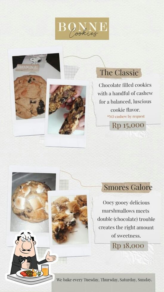 Menu at Bonne Cookies, Bekasi Regency