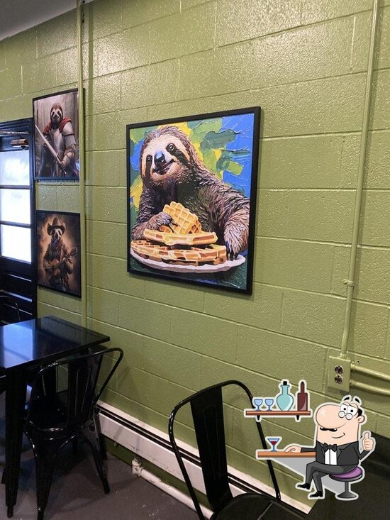 Menu at Slothful Waffle, Columbia