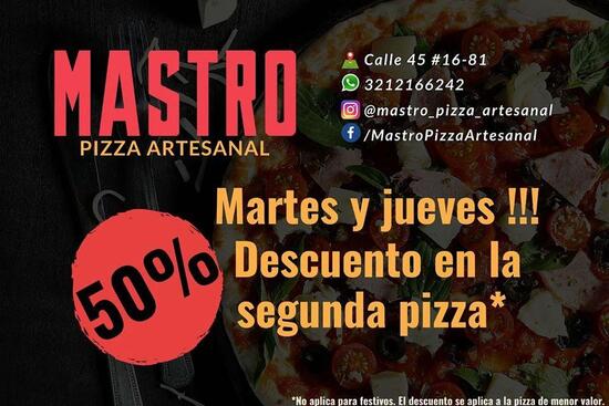 Menu at Mastro - Pizza Artesanal restaurant, Bogotá