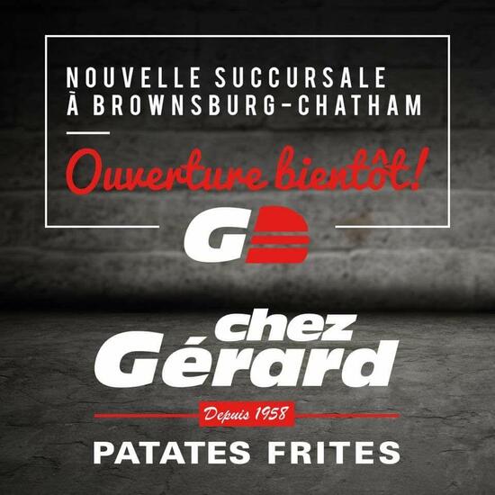 Chez Gérard Patates Frites fast food, Canada, 125 Rte du Canton - Menu ...