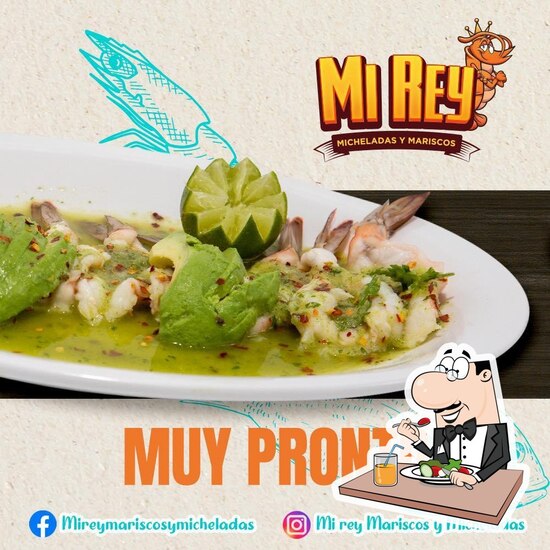Menu at Mi Rey Micheladas y Mariscos restaurant, Fort Worth