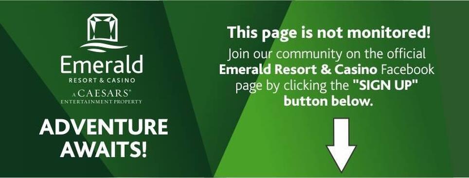 Menu at Emerald Resort & Casino restaurant, Vanderbijlpark