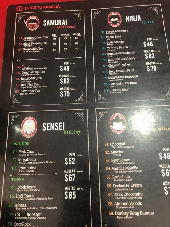 Menu at Cassava Roots, Mexico City, Louisiana 74 Col. Nápoles