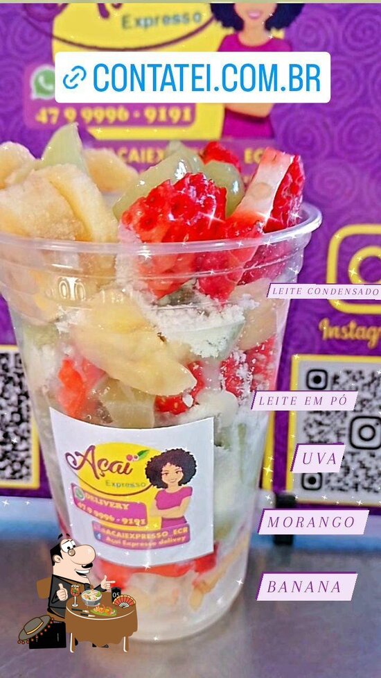 Menu at Açaí Expresso, Navegantes