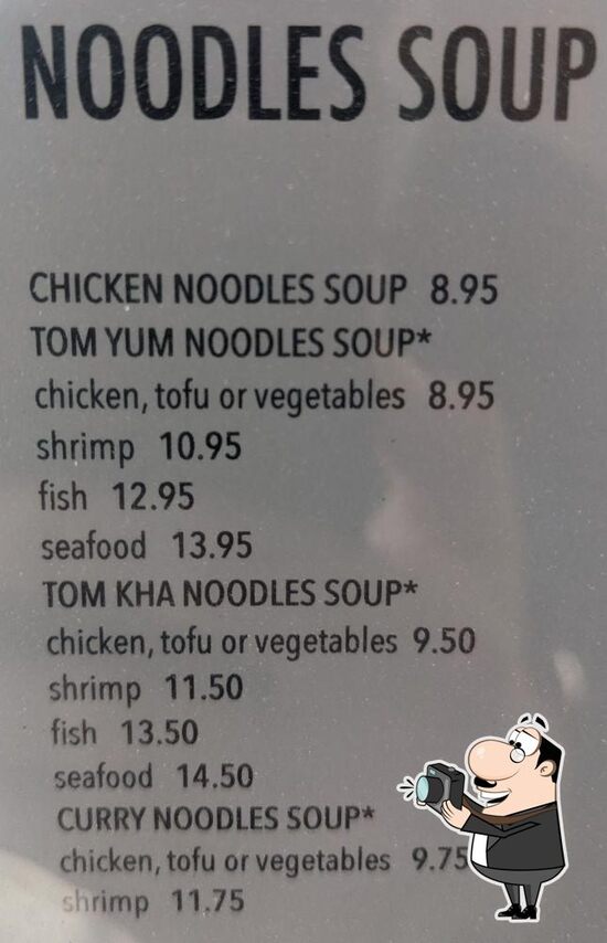 Menu at Cibo Thai restaurant, La Crescenta-Montrose, Honolulu Ave