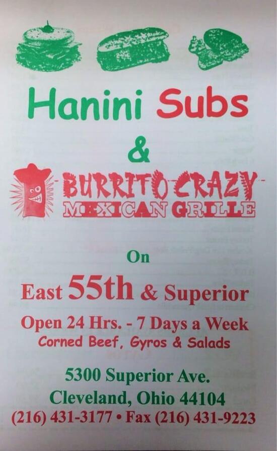 Hanini Subs, 5300 Superior Ave in Cleveland - Restaurant menu and reviews