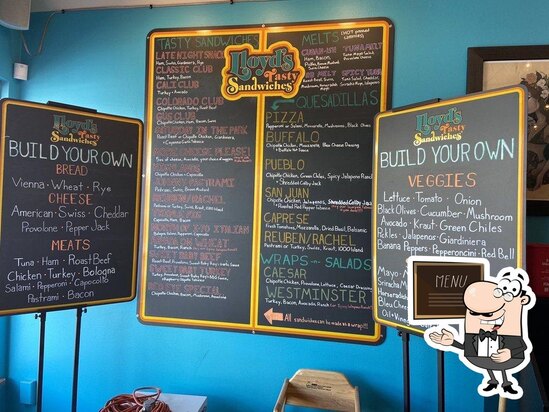Menu at Lloyd's Tasty Sandwiches, Arvada